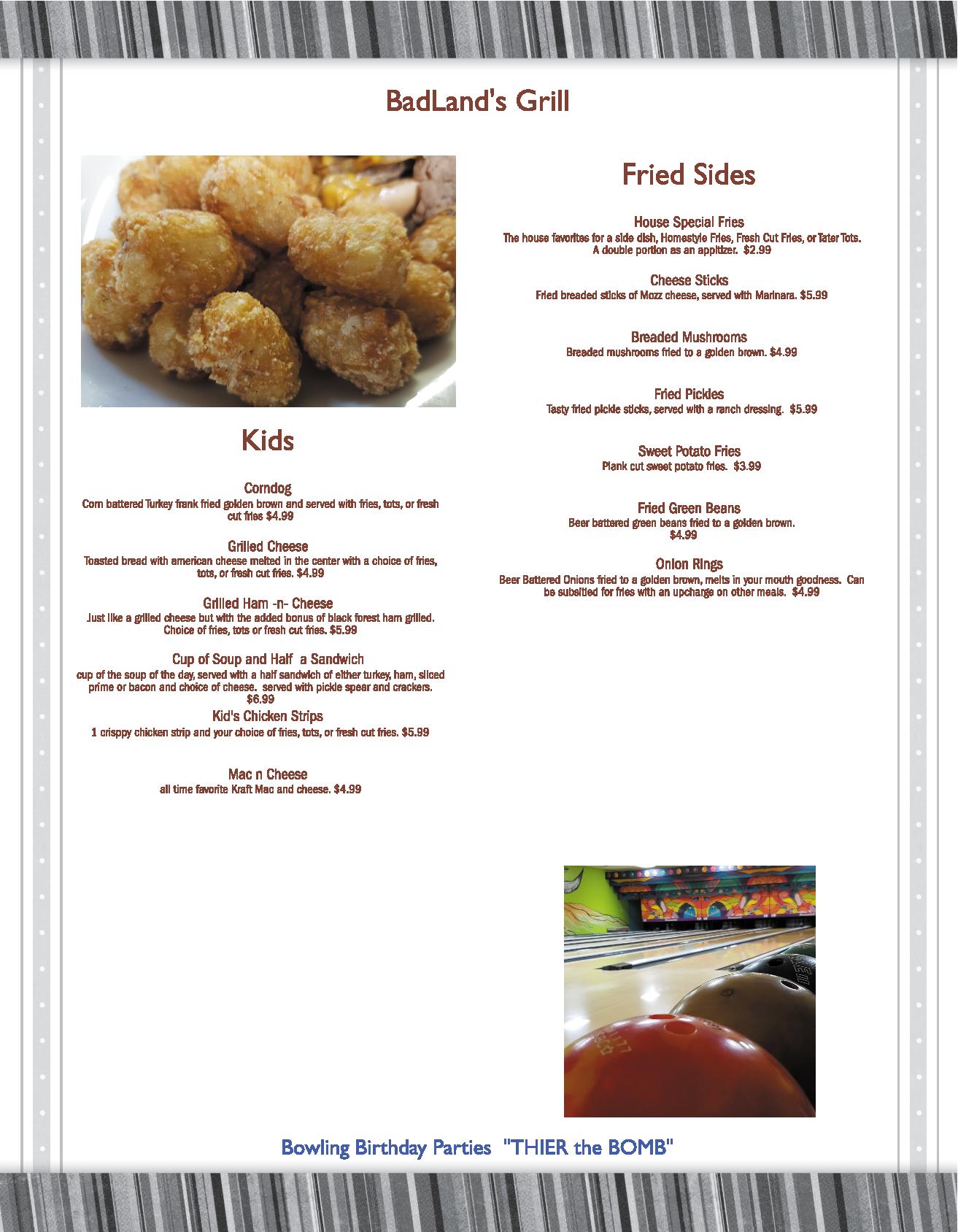 BADLANDS GRILL | BadLands Lanes